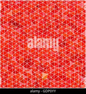 abstract vector stained-glass triangle mosaic background - blue and ...