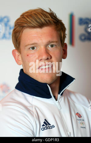 Rugby 7s player Sam Cross during the Team GB Kitting Out session at the ...