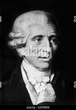 Franz Joseph Haydn portrait. Austrian composer 1732-1809 Stock Photo ...