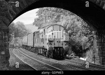 British Rail Class 37 diesel locomotive in big logo BR blue scheme at ...