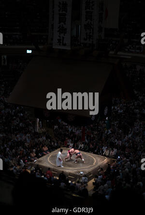 Overview image of the interior of the ryogoku kokugikan sumo arena ...