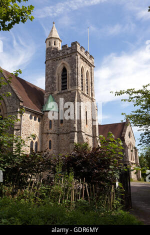 St Augustine's church, One Tree Hill Nature Reserve, Southwark Stock ...