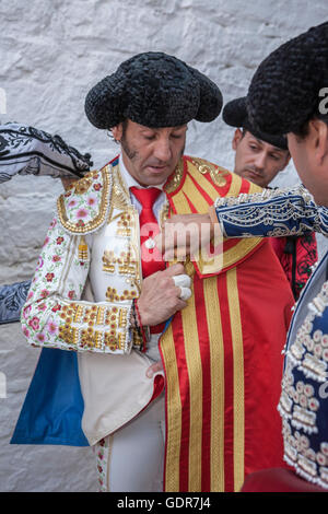 Juan José Padilla is a Spanish torero ('bullfighter') at Plaza de Toros ...