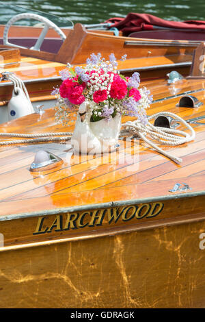 Swan of the Thames slipper launch boat at the Thames Traditional Boat ...