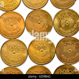 Pokemon coins Stock Photo: 38141405 - Alamy