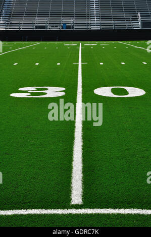 30 Yard Line on American Football Field Stock Photo - Alamy