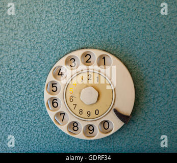 Retro disk phone Stock Photo - Alamy