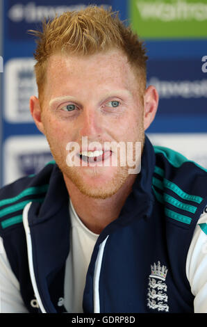England's Ben Stokes during a press conference ahead of the fifth LV ...