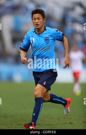 Kanagawa, Japan. 16th July, 2016. FC/Yokohama FC team group line-up ...