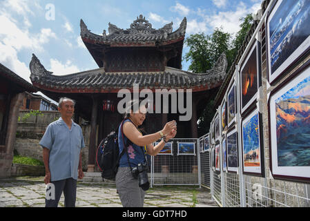 Visitors view exhibits during the 22nd China International Cartoon ...