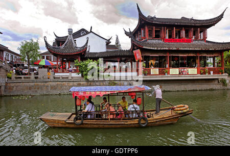 A canal in QiBao Ancient Town near Shanghai Stock Photo - Alamy
