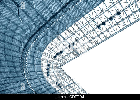 Elements of the stadium construction. Construction of the stadium roof ...