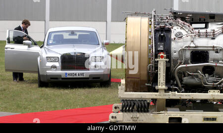 Rolls Royce jet engine production factory Derbyshire United Kingdom ...