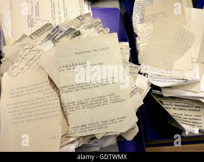 Reconstruction of Stasi files Stock Photo - Alamy