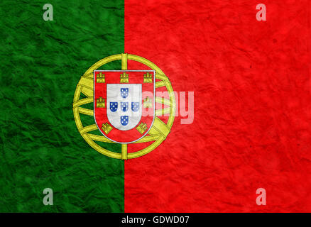 Grungy paper flag of Portugal Stock Photo - Alamy