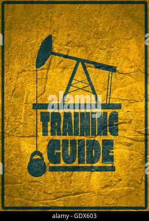 Training guide text. Gym and Fitness relative image Stock Photo - Alamy