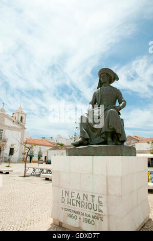 Henry the Navigator statue, Lagos, Portugal Stock Photo - Alamy