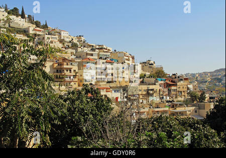 Arab neighborhood on the hillside in Jerusalem, Israel Stock Photo - Alamy