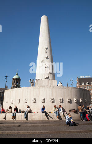 Netherlands. Amsterdam. The National Monument World War II monument ...