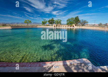 Balmorhea state park swimming pool fed by San Solomon Springs Texas USA ...