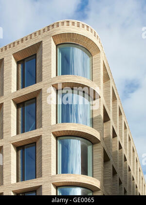 Detail of brick facade. Turnmill Building, London, United Kingdom ...