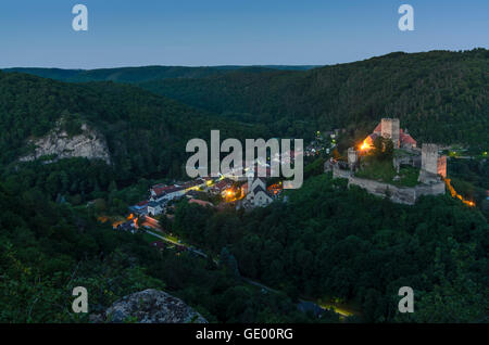 Hardegg: View from Maxplateau to town and castle Hardegg , Thaya River ...