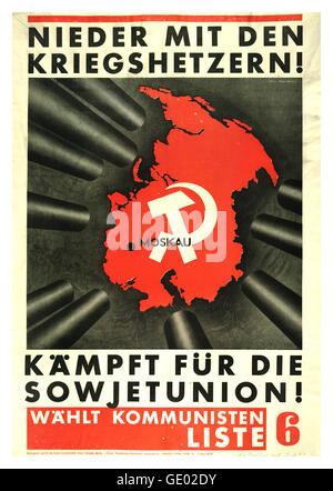 German Poster 1930 Stock Photo - Alamy