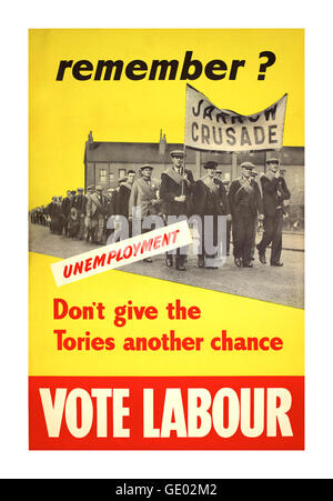 Vintage Labour Party political poster campaign in 1929 appealing to Men ...
