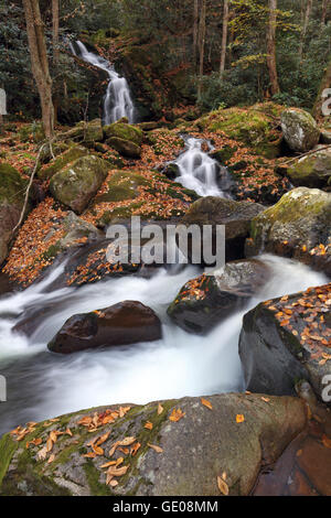 Mouse Creek Falls in the Smoky Mountains Stock Photo - Alamy