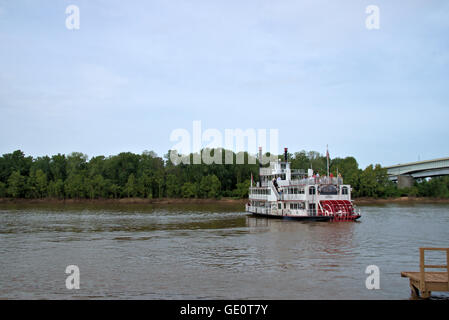 Memphis Queen III riverboat at dock on the Red River Stock Photo - Alamy