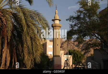 the Landscape allround the city of Aqaba on the red sea in Jordan in ...