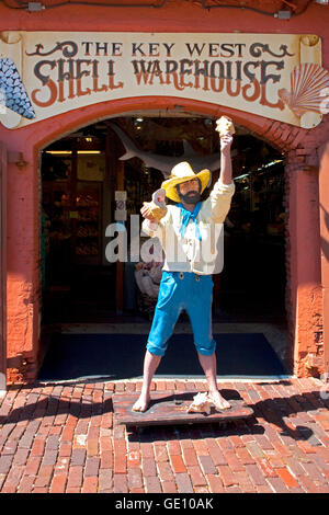 The Key West Shell Warehouse Florida Stock Photo - Alamy