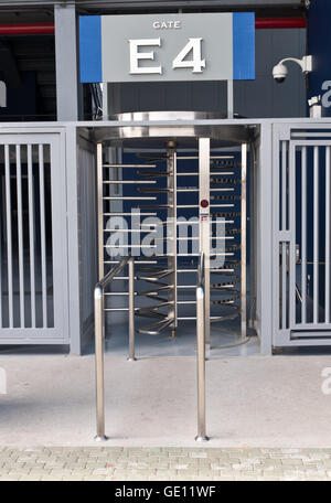 football Stadium gate for exit Stock Photo - Alamy