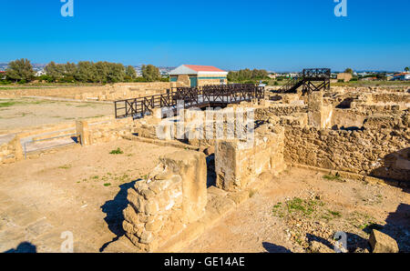 Ancient ruins in Paphos Archaeological Park in Paphos city, Cyprus ...