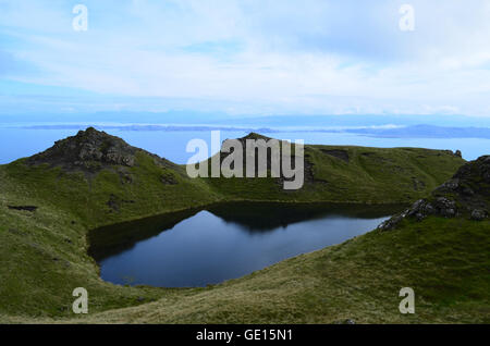 Gorgeous Rock Isle lake in the Canadian Rockies. Little pond in the ...