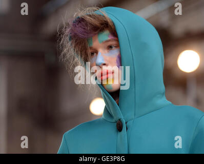 Helsinki, Finland. 22nd July, 2016. A model displays the latest ...