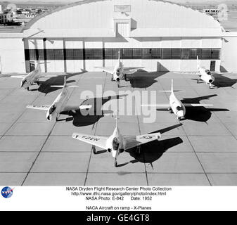 Early NACA research aircraft on the lakebed at the High Speed Research ...