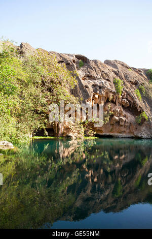 Oasis in Dhofar mountains Stock Photo - Alamy