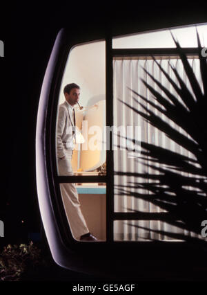 Marvin Goody at the Monsanto House of the Future at Disneyland Stock ...