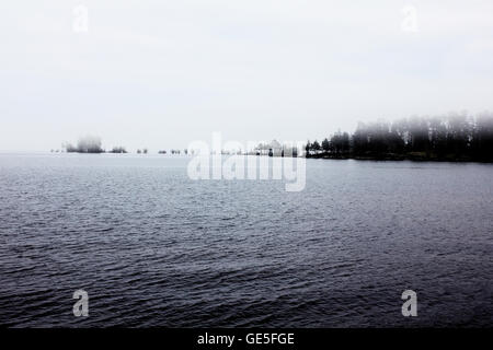 The dark mystery landscape, Valaam Island, Russia Stock Photo - Alamy
