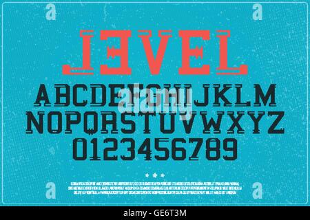 classical style alphabet letters and numbers. vector font type design ...