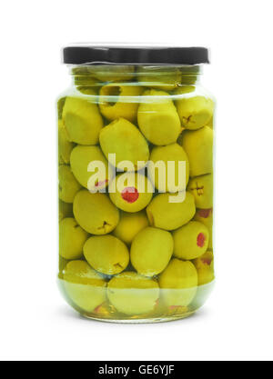 A jar of preserved olives Stock Photo - Alamy