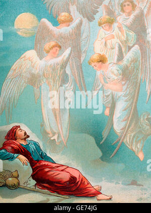 Jacob S Dream Jacob S Ladder Jacob Dreams Of Ladder To Heaven Stock