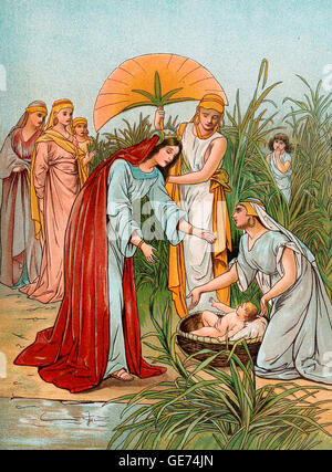 The Finding of Moses Stock Photo - Alamy