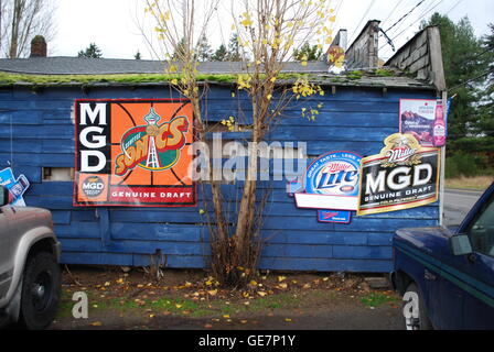 The Bethel Saloon, a biker bar in Port Orchard, Seattle, Washington USA ...