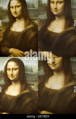 artistic modified Mona Lisa in multiple Stock Photo - Alamy