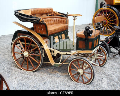 A rare 1894 Georges Richard Vis-a-vis, a vintage car model powered by a ...