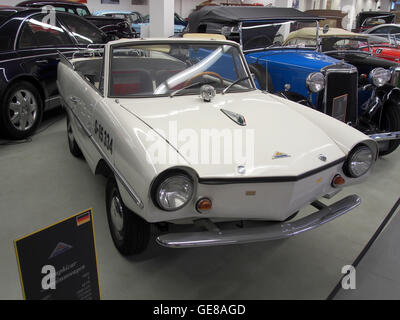 The 1963 Amphicar, a unique amphibious vehicle with a 4-cylinder, 48 ...