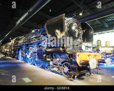 The SNCF 241A1, a French steam locomotive from the Est Series XIII, is ...