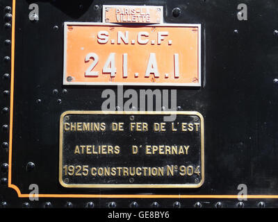 The SNCF 241A1, a French 4-8-2 steam locomotive, is part of the Est ...